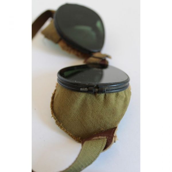 VINTAGE US WWI PILOT FUR-LINED AVIATOR SUN GOGGLES - WARSTUFF.COM