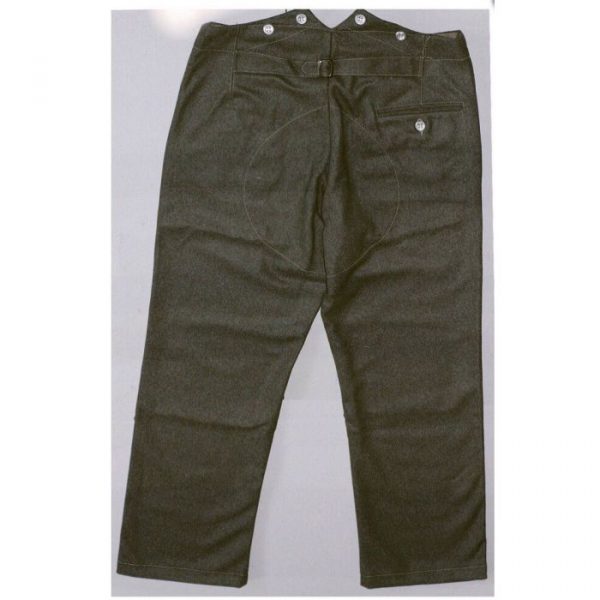GERMAN WW2 M37 TROUSERS - FIELD-GREEN WOOL - WARSTUFF.COM