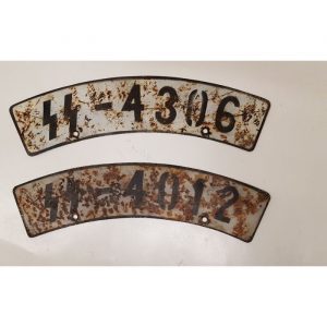 WW2 GERMAN WAFFEN SS MOTORCYCLE LICENCE PLATES AND TRUCK PLATES ...