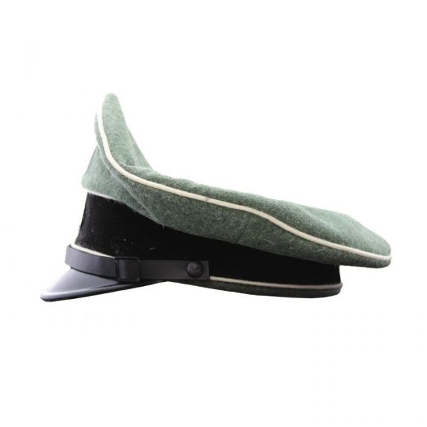 WAFFEN SS EM FIELD GREEN INFANTRY VISOR “Crusher” CAP GERMAN WW2 ...