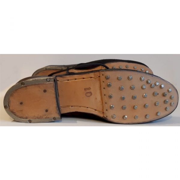GERMAN WW2 WH M43 LOW BLACK LEATHER COMBAT BOOTS - WARSTUFF.COM