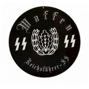 GERMAN WAFFEN SS REICHSFUHRER-SS METAL SIGN 14" X 14" - WARSTUFF.COM