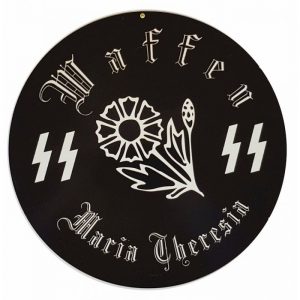 GERMAN WAFFEN SS MARIA THERESIA SIGN 14" X 14" - WARSTUFF.COM