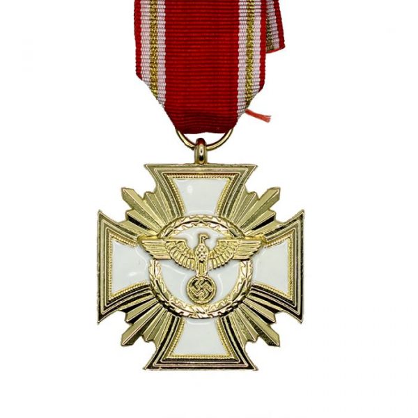 NSDAP GOLD LONG SERVICE AWARD 25 YEARS WITH RIBBON - WARSTUFF.COM