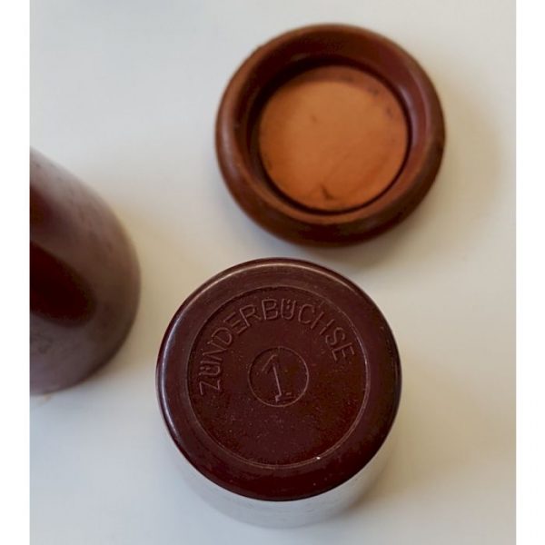 GERMAN WWII ORIGINAL 88 FLAK ARTILLERY BAKELITE FUSE CONTAINER MARKED ...