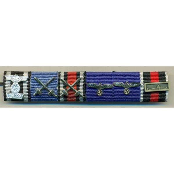 GERMAN WW11 6 WEHRMACHT RIBBON BAR - WARSTUFF.COM