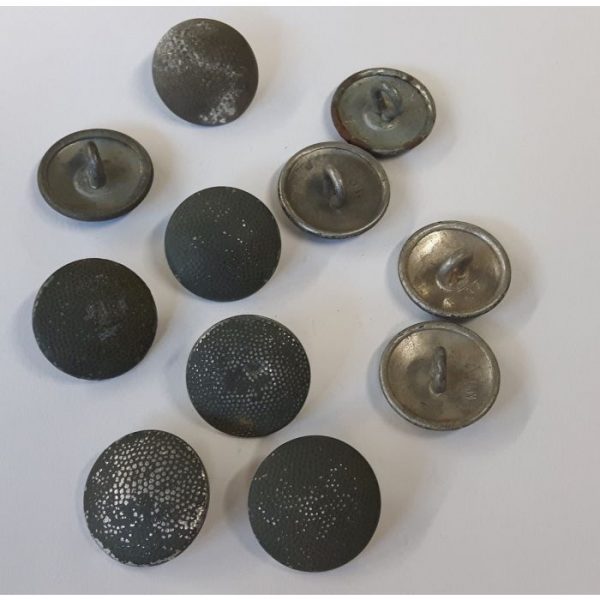 GERMAN WWII PEBBLED 19MM TUNIC BUTTONS ORIGINAL - WARSTUFF.COM