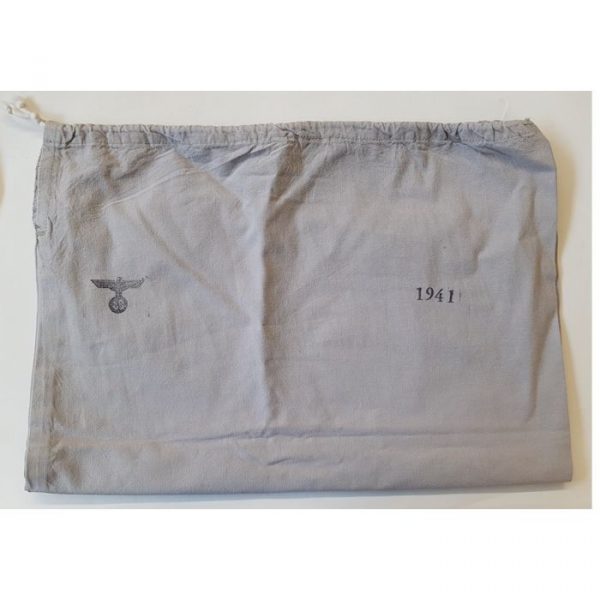 GERMAN PERSONAL EFFECTS BAG STAMPED 1941 - WARSTUFF.COM
