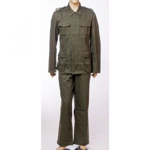 GERMAN WW2 REED GREEN HBT M40 FIELD TUNIC AND PANTS - WARSTUFF.COM