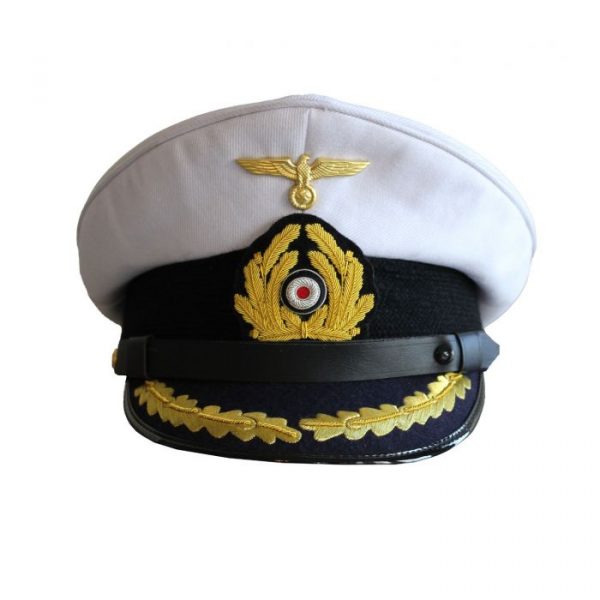 GERMAN U-BOAT CAPTAIN VISOR CAP - KRIEGSMARINE - WARSTUFF.COM