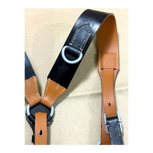 GERMAN WW2 COMBAT LEATHER Y-STRAP - WARSTUFF.COM