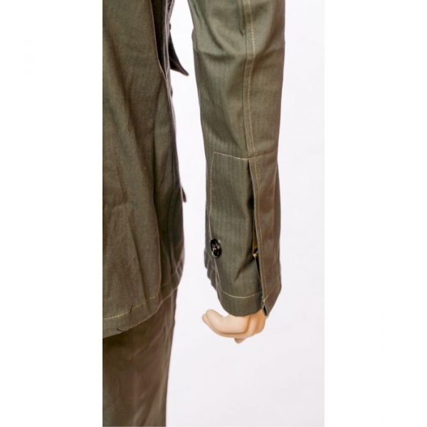 GERMAN WW2 REED GREEN HBT M40 FIELD TUNIC AND PANTS - WARSTUFF.COM