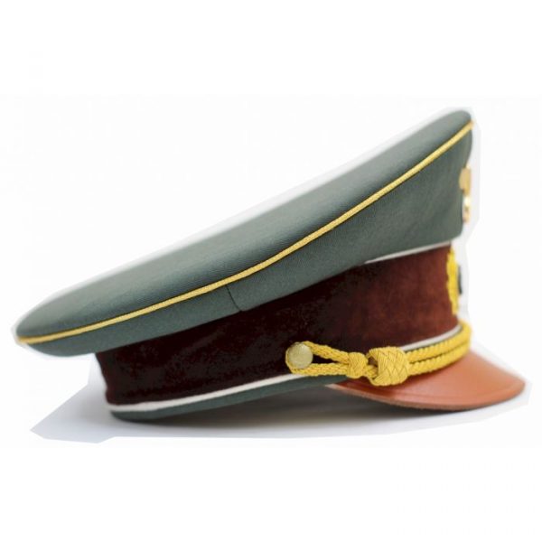 ADOLF HITLERS GREEN GABARDINE VISOR CAP - WARSTUFF.COM