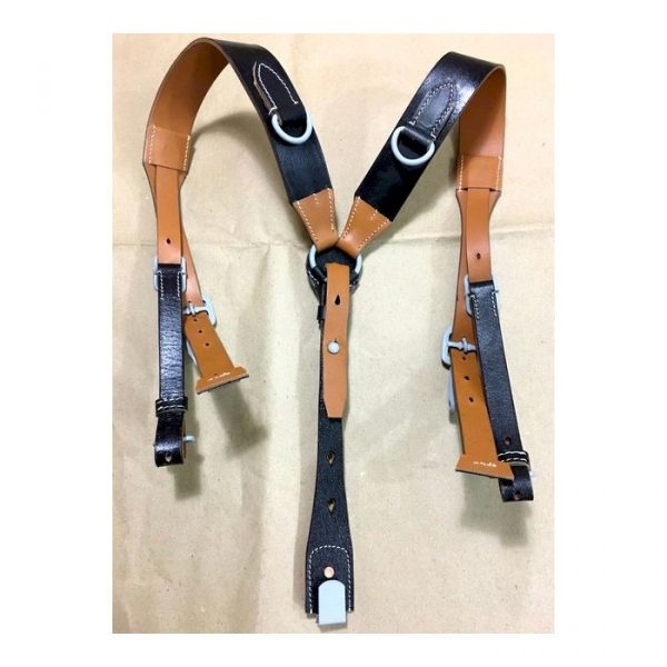 GERMAN WW2 COMBAT LEATHER Y-STRAP - WARSTUFF.COM