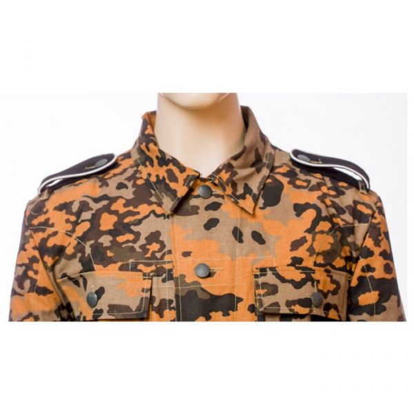 GERMAN WAFFEN SS OAK LEAF A CAMOUFLAGE M43 DRILL TUNIC - WARSTUFF.COM
