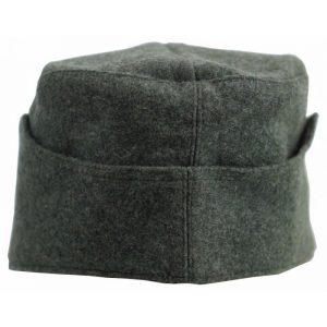 GERMAN WW2 M38 SIDE CAP ENLISTED FIELD GREY WOOL - WARSTUFF.COM