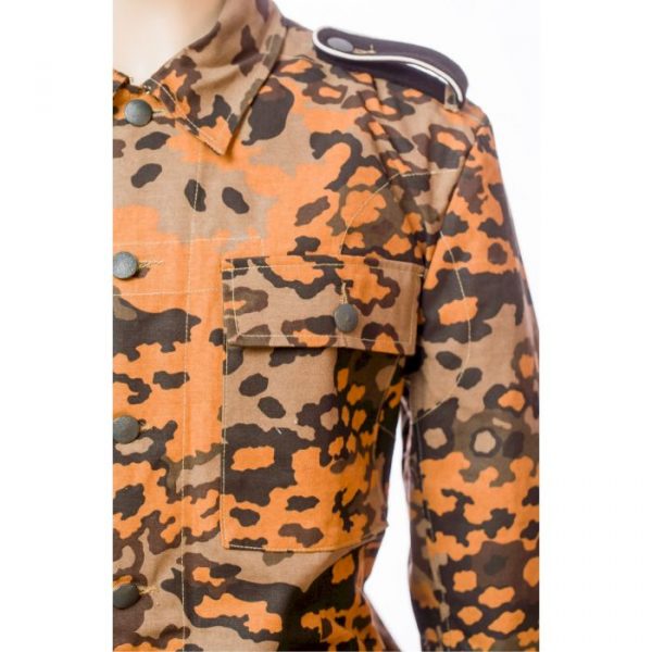 GERMAN WAFFEN SS OAK LEAF A CAMOUFLAGE M43 DRILL TUNIC - WARSTUFF.COM