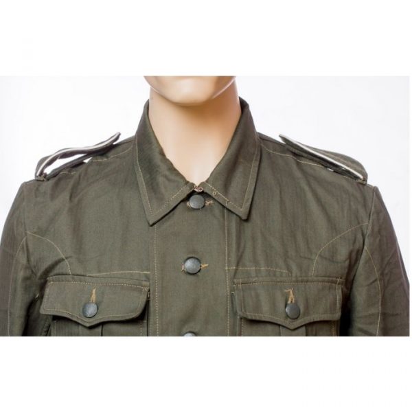 GERMAN WW2 REED GREEN HBT M40 FIELD TUNIC AND PANTS - WARSTUFF.COM