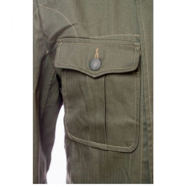 GERMAN WWII REED GREEN HBT M40 FIELD TUNIC - WARSTUFF.COM