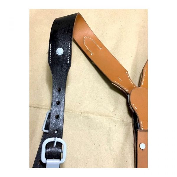 GERMAN WW2 COMBAT LEATHER Y-STRAP - WARSTUFF.COM