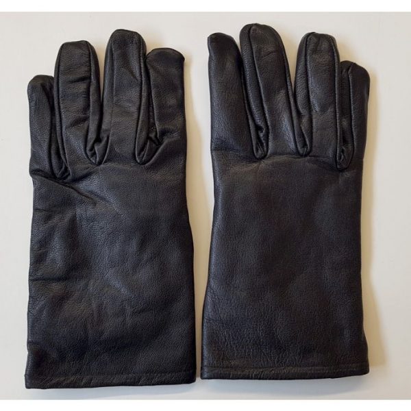 GERMAN WW2 OFFICER STYLE BLACK LEATHER GLOVES - WARSTUFF.COM