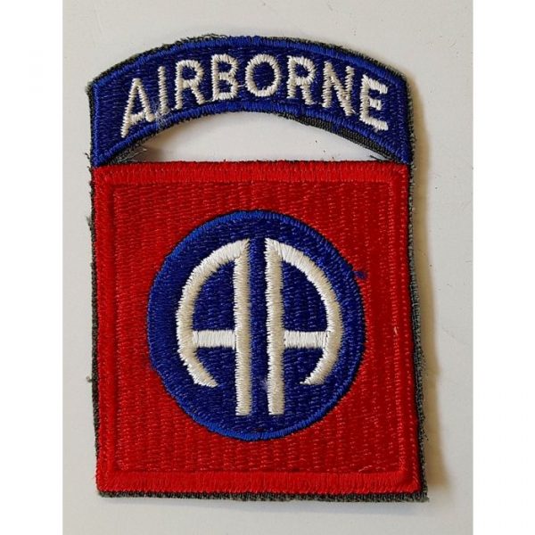 AMERICAN 82nd AIRBORNE BADGE WITH ATTACHED TAB - WARSTUFF.COM