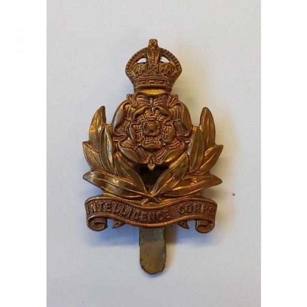 BRITISH INTELLIGENCE CORPS WW2 CAP BADGE - WARSTUFF.COM