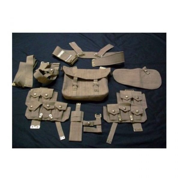 BRITISH WWI P08 WEB GEAR SET - PATTERN 1908 WEBBING EQUIPMENT ...