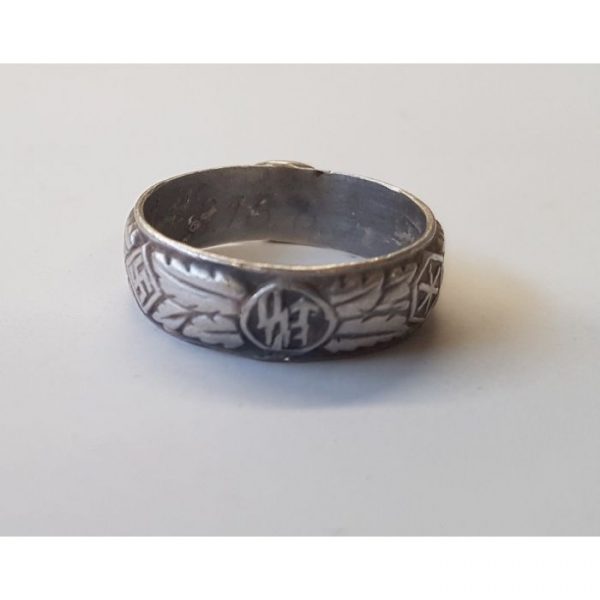 GERMAN SS OFFICERS HONOR RING WITH DEATH HEAD - WARSTUFF.COM