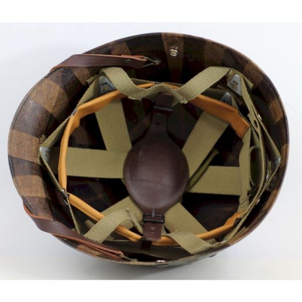 AMERICAN WW2 PARATROOPER M1 HELMET LINER RESTORED ORIGINAL - WARSTUFF.COM
