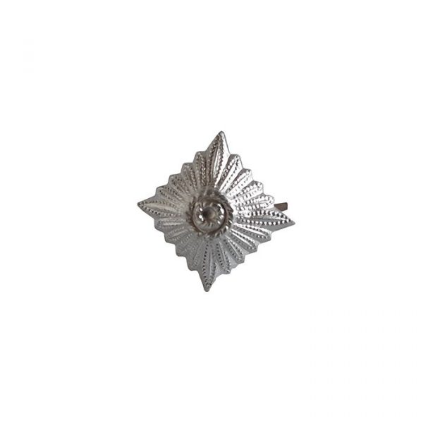 WWII GERMAN SILVER 12MM RANK PIPS MEDIUM FOR COLLAR TABS - WARSTUFF.COM