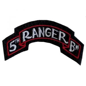 US WW2 5TH RANGER BATTALION SCROLL PATCH - WARSTUFF.COM