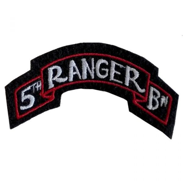 US WW2 5TH RANGER BATTALION SCROLL PATCH - WARSTUFF.COM