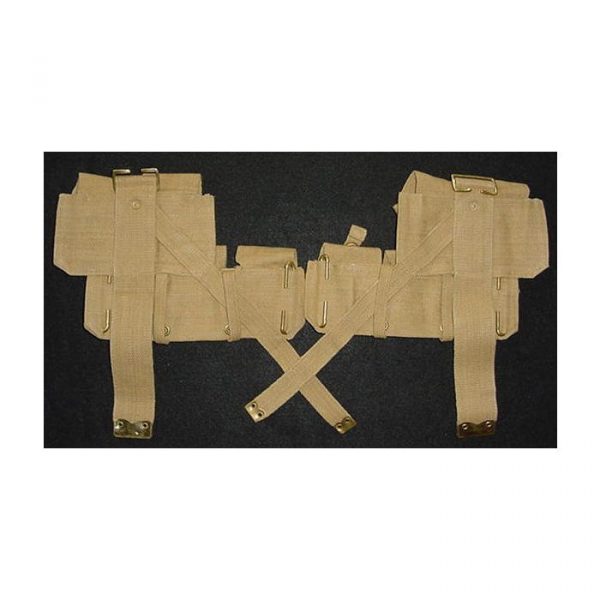 BRITISH WWI P08 WEB GEAR SET - PATTERN 1908 WEBBING EQUIPMENT ...