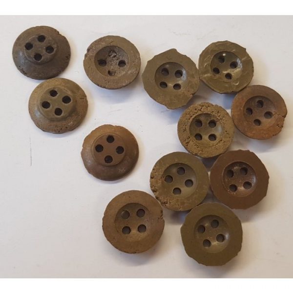 WW2 BRITISH / CANADIAN ARMY BD BATTLE DRESS BUTTONS LIGHT GREEN ...