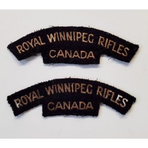 CANADIAN WW2 SHOULDER FLASH ROYAL WINNIPEG RIFLES - WARSTUFF.COM