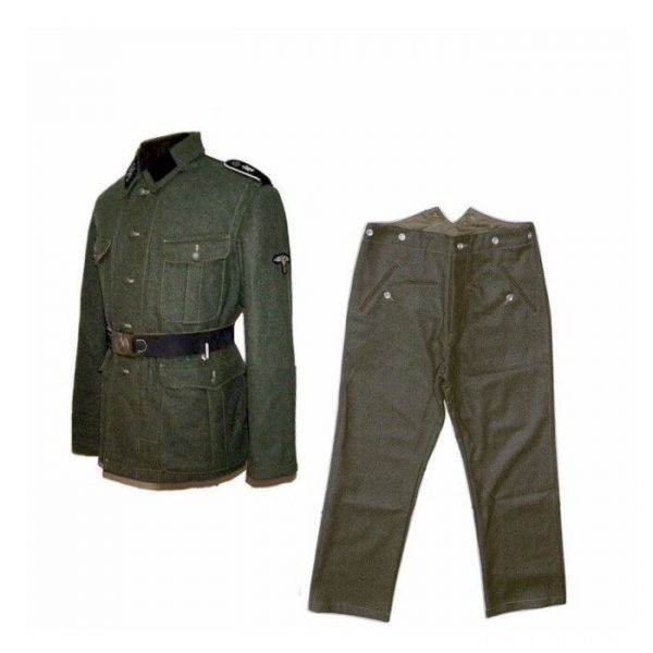 GERMAN M40 WOOL SERVICE TUNIC AND M37 FIELD GREEN WOOL PANTS - WARSTUFF.COM