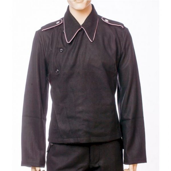 GERMAN WW2 PANZER WRAP - BLACK WOOL PANZER WRAPPER TUNIC JACKET ...
