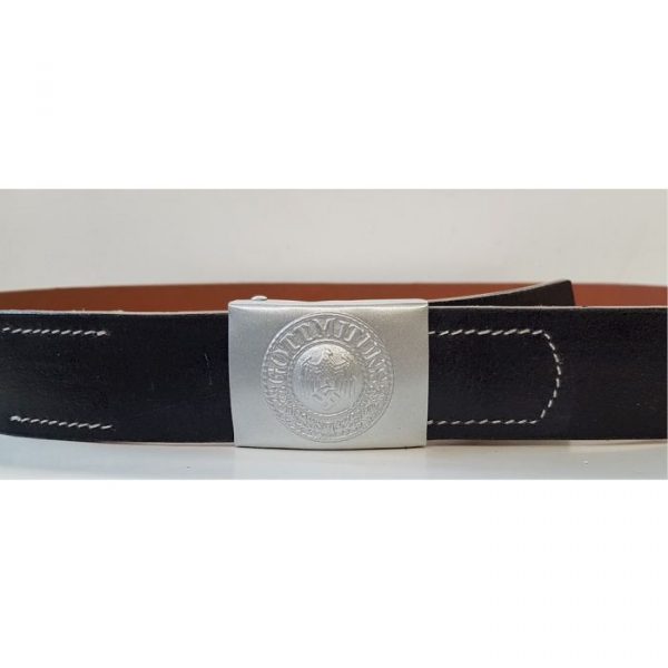 GERMAN WWII LEATHER ENLISTED MANS BELT AND GERMAN ARMY BELT BUCKLE SET ...
