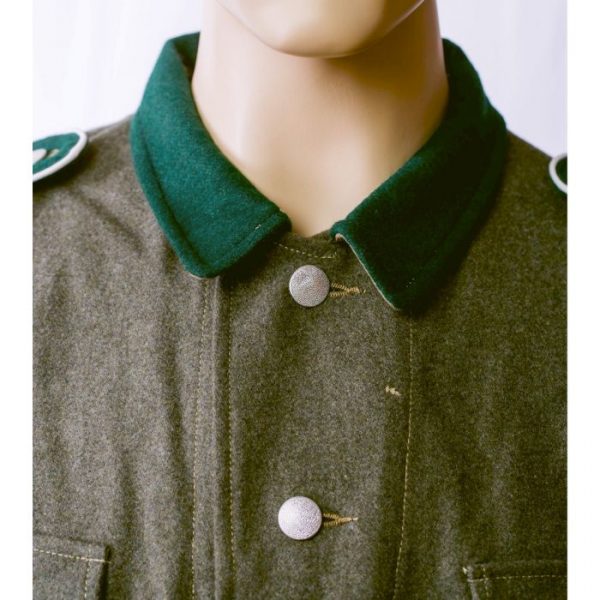 M36 TUNIC WWII GERMAN FIELD GREEN WOOL TUNIC - WARSTUFF.COM