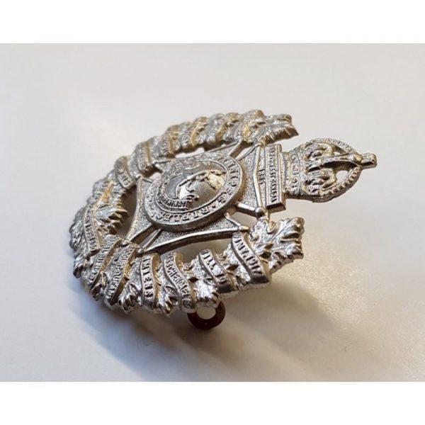 ROYAL WINNIPEG RIFLES METAL CAP BADGE-CANADA WWII - WARSTUFF.COM