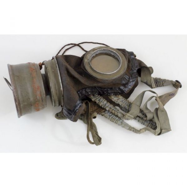 GERMAN WWI MODEL 17 GAS MASK AND FILTER - WARSTUFF.COM