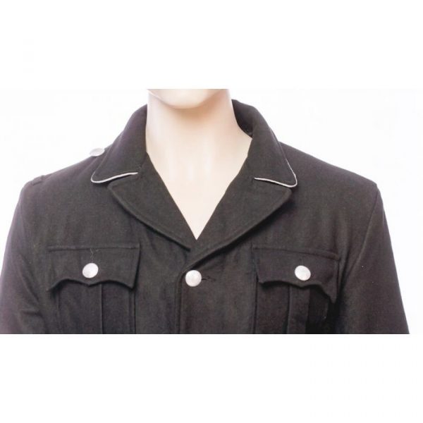 GERMAN M32 TUNIC: ALLGEMEINE SS BLACK WOOL JACKETS - WARSTUFF.COM