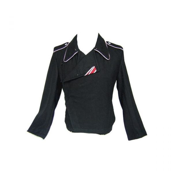 GERMAN WW2 PANZER WRAP - BLACK WOOL PANZER WRAPPER TUNIC JACKET ...