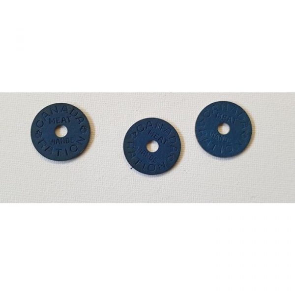 ORIGINAL USED CANADIAN WW2 RATION BOOKS AND MEAT RATION TOKEN ...