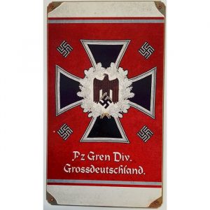 GERMAN IRON CROSS EAGLE METAL SIGN 8" X 14" - WARSTUFF.COM