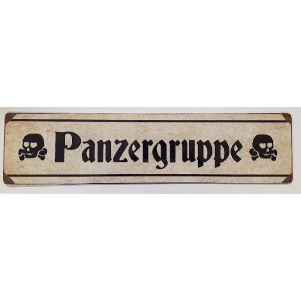 GERMAN PANZERGRUPPE METAL SIGN 5" X 20" - WARSTUFF.COM