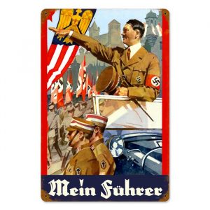 GERMAN MEIN FUHRER METAL SIGN 18" X 12" - WARSTUFF.COM