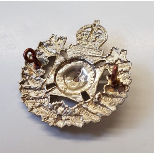 ROYAL WINNIPEG RIFLES METAL CAP BADGE-CANADA WWII - WARSTUFF.COM