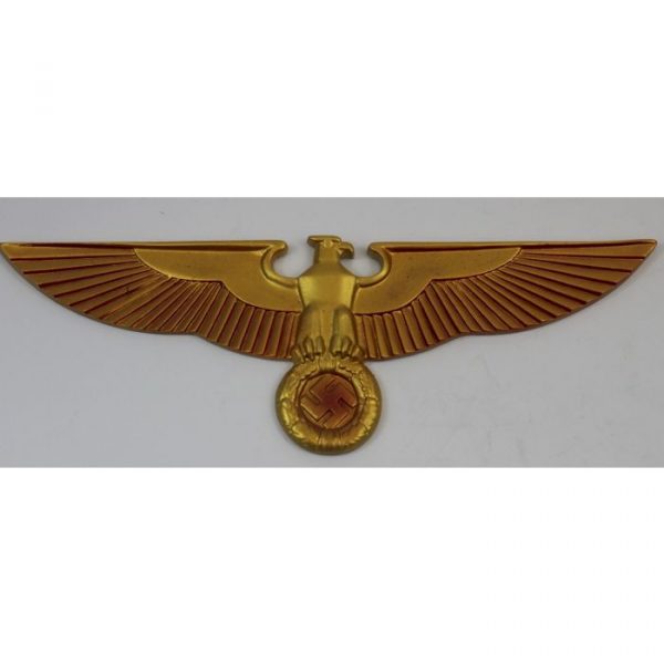 GERMAN REICHSTAG GOLD METAL WALL EAGLE - WARSTUFF.COM